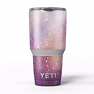 Design Skinz The Grungy Purple and Orange Scratched Surface - Skin Decal Vinyl Wrap Kit Compatible with The Yeti Rambler Cooler Tumbler Cups