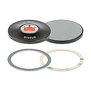 Nite Ize, Inc. STOMS-01-R8 Nite IZE Steelie Orbiter Plus Socket + Metal Ring, Holder iPhone 12 / Mini/Pro Max, Car Works with MagSafe Charger Magnetic Mount, Black