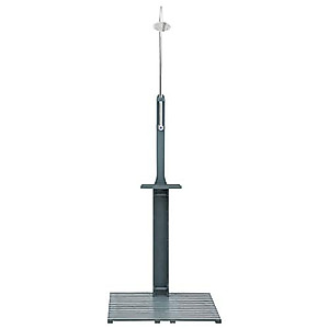 Festnight Garden Shower Water Pressure Adjustable Wooden Outdoor Shower Stand with Shower Head for Backyard, Swimming Poolside,Camping Anthracite 29.5 x 29. x 87 Inches (W x D x H)