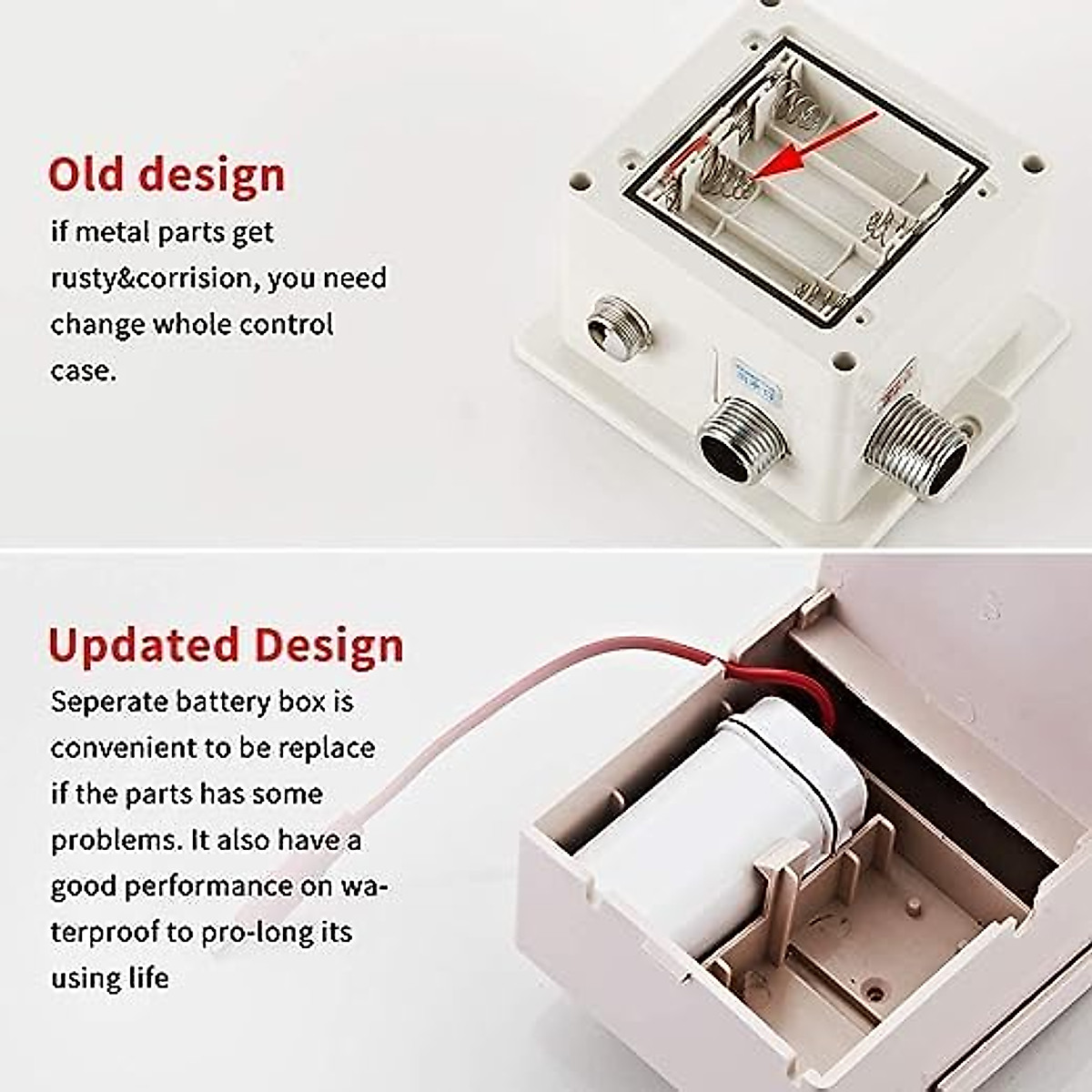 Halo Sanitary Automatic Commercial Sensor Touchless Bathroom Faucet with Hole Cover Deck Plate Motion Activated Grifo Hands Free Vessel Sink Robinet with Control Box Brushed Nickel