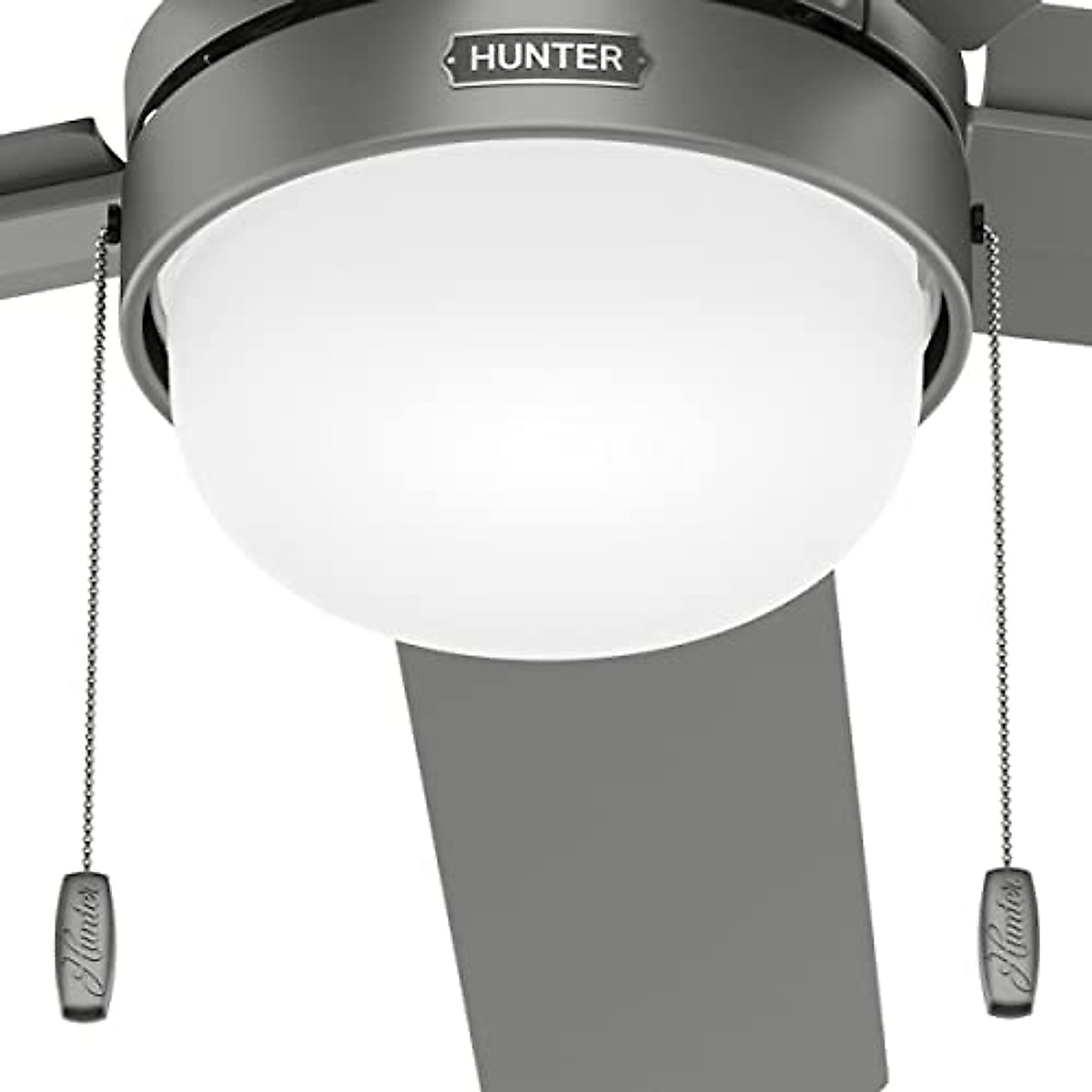 Hunter Fan Company 51467 Zeal Ceiling Fan, 52, Matte Silver