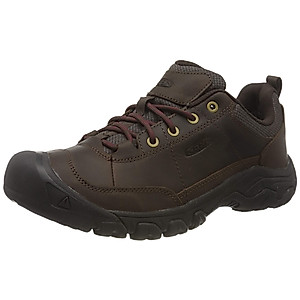 KEEN Men's Targhee 3 Oxford Casual Hiking Shoes, Dark Earth/Mulch, 11