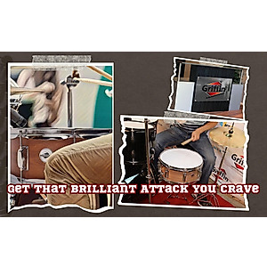 GRIFFIN Snare Drum | Poplar Wood Shell 14" x 5.5" with Flat Hickory PVC | 8 Metal Tuning Lugs & Snare Strainer Throw Off | Percussion Instrument with Drummers Key, Coated Head | Marching Kit Set