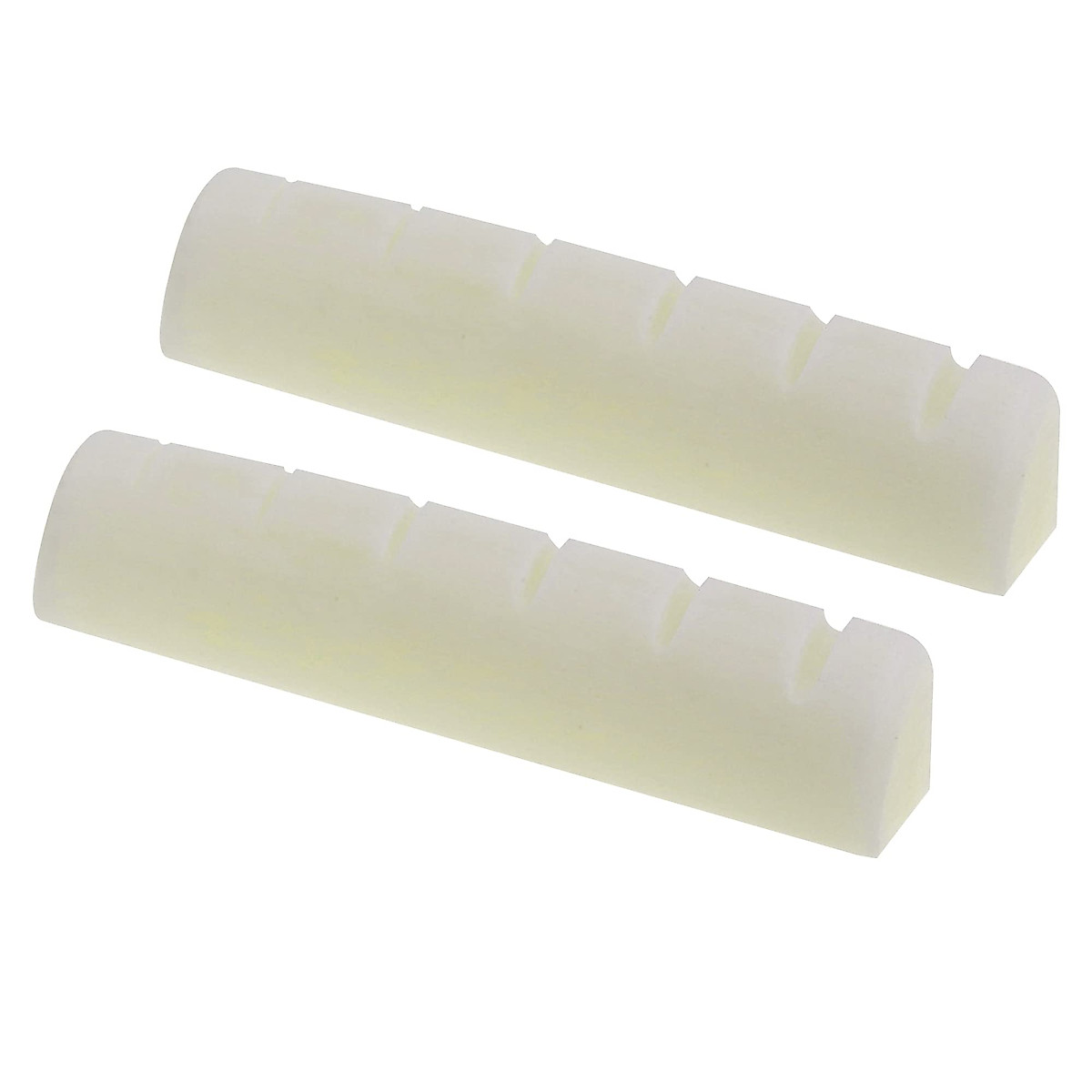 Musiclily Pro 43.99mm Slotted Guitar Bone Nut for 6 String Epiphone Les Paul Pre-2014 Electric/Acoustic Guitar, Ivory (Set of 2)