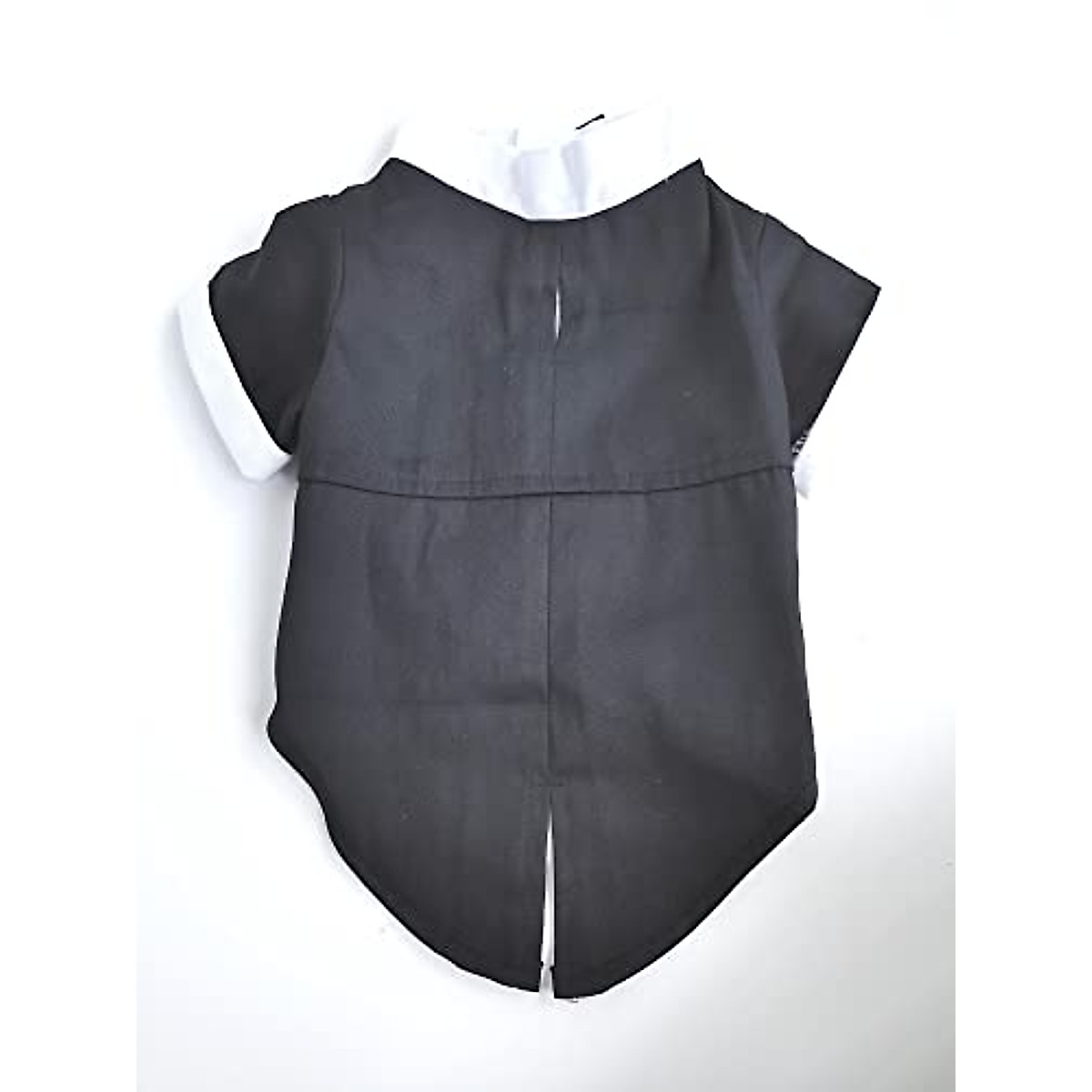 PAWSINSIDE Dog Tuxedo Pet Tuxedo Shirt with Black Bowtie Formal Suit Costume for Wedding Party (X-Large, Black-Collarless)