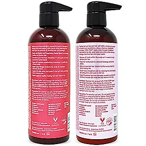 PURA D'OR Apple Cider Vinegar Thin2Thick Set (16oz x 2) ACV Shampoo & Conditioner, Clarifying, Detox - Biotin, Keratin, Caffeine, Castor Oil, Aloe - All Hair Types, Men & Women (Packaging may vary)