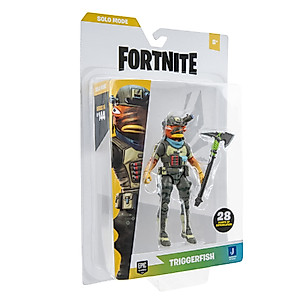 Fortnite FNT0804 Solo Mode Core Triggerfish, 4-inch Highly Detailed Figure with Harvesting Tool, Styles Include Fennix, Riptide, Grotto Henchman, Sludge, and More. Collect