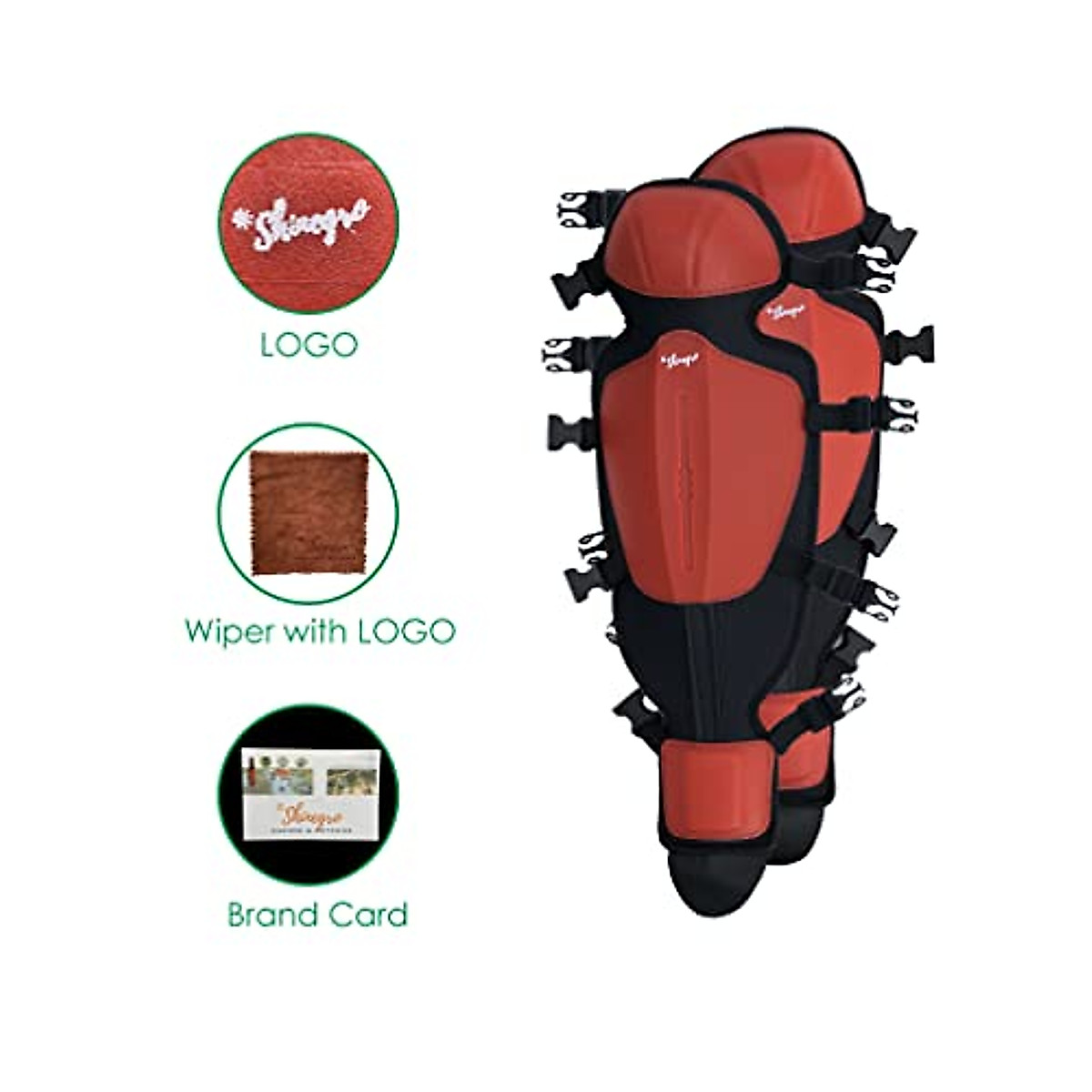 Shinegro Protective Shin Guard Brush Gaiter with Comfortable Sponge Cushion for Trimming Weed Eating Mowing