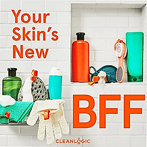 CleanLogic Bath & Body Exfoliating Dual-Texture Facial Pads, Face Sponges for Cleansing & Softening Sensitive Skin, MakeUp Remover Pads, Assorted Colors, 9 Count Value Pack