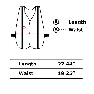 KAYGO Reflective High Visibility Safety Vest, KG0008-10 Silver Stripe, for Men and Women, Pack of 1(Pink)