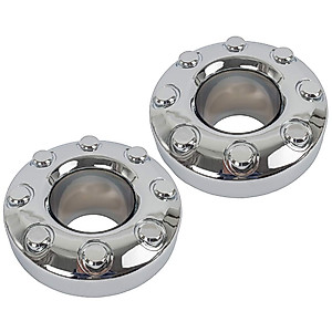 KARPAL 5C3Z1130TA Dually 4x4 Open Front Wheel Center Hub Cap Compatible with Ford 2005-2016 Ford F-350 F350 (Pack of 2)