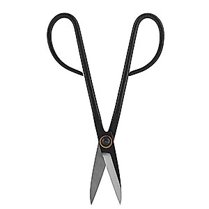 Multifunctional 205mm Long Handle Steel Bonsai Scissors Pruning Shear Bud Leaves Trimming Tool Garden Equipment for Bud Trimming, Thinning and Bonsai Defol