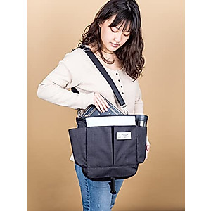 HAIKU To Go Convertible 2.0 Crossbody and Backpack Messenger-Style Travel Bag with Adjustable Shoulder Straps, Dual Pockets, Midnight