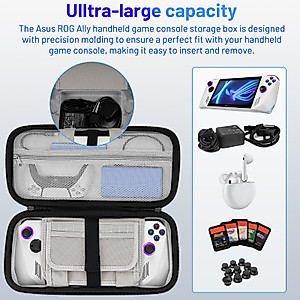 ROCHIE for ASUS ROG Ally Handheld Storage Case - EVA Drop-Proof and Scratch-Resistant Portable Box Carrying for Portable Hard Shell Gaming Carry ASUS Allys Gamings