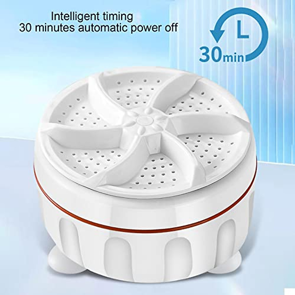 FAMURE Mini Washing Machine 3 in 1 Portable Ultrasonic Turbine Washer, Personal Washing Machine for Baby Clothes/Socks/Underwear/Bra, Mini Washing Machine for Home Travel Business Camping Rv Trip