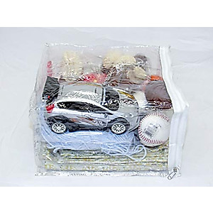 Oreh Homewares 4-Pack 9 x 11 x 7 Inch Clear Plastic Zippered Closet Storage Bags for Sweaters, Arts & Crafts, Toys and Much More!