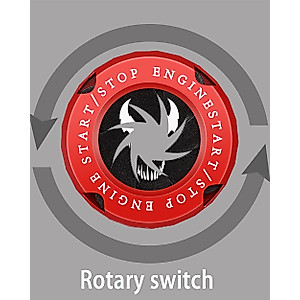 SEICAROO Push to Start Button Cover,Spin Engine Start Stop Button Cove, Rotary Car Start Button Cover,Engine Start Button Cover for Venom Car Interior Accessory