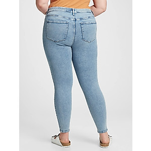 GAP Womens High Rise Legging Jeans, Light Haven, 29 Regular US