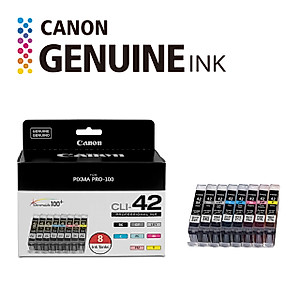 Canon CLI-42 8 PK Value Pack Ink, 8 Pack Compatible to PIXMA PRO-100