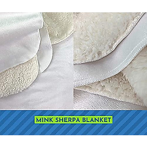 Mr.Jyotis This is My Horror Movie Watching Fleece Sherpa Blanket, Personalized Custom Names Horror Movie Watching Blanket V2