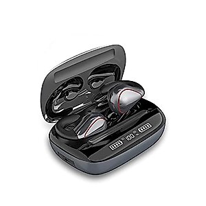 ESSONIO Open Ear Headphones air Conduction Headphones Bluetooth Workout Headphones Open Ear Earbuds for Sports Running Headphones Exercise Around Ear (Two Ears Gray)