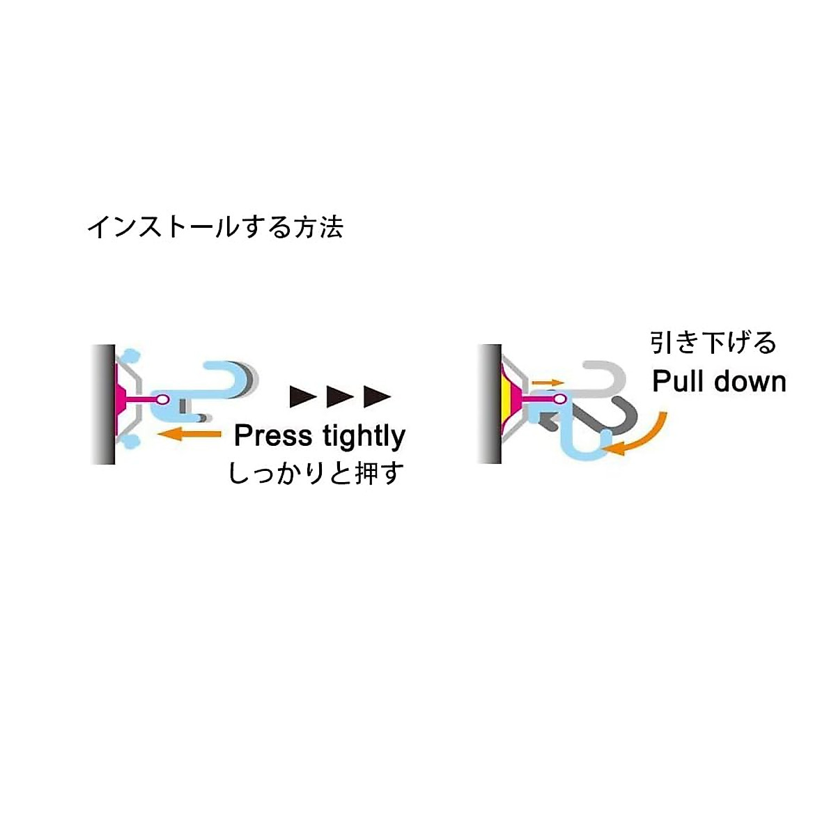 NL HOME Wreath Hangers for Glass Door or Window, 2-Pack Strong Suction Cup Utility Hooks, Siver Chrome