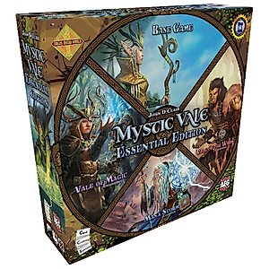 AEG: Mystic Vale: Essential Edition - Base Game and Expansions, Complete Set, Card-Crafting, Deck Building, 2-4 Players, Ages 14+, 45 Min Play Time
