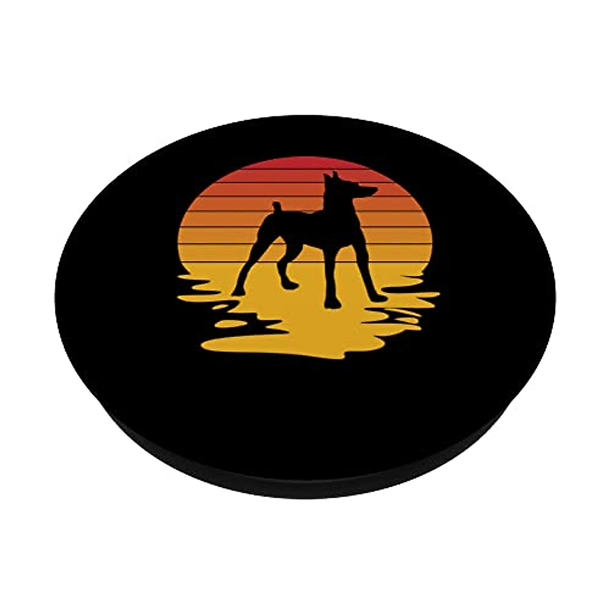 Retro Miniature Pinscher Min Pin PopSockets Swappable PopGrip