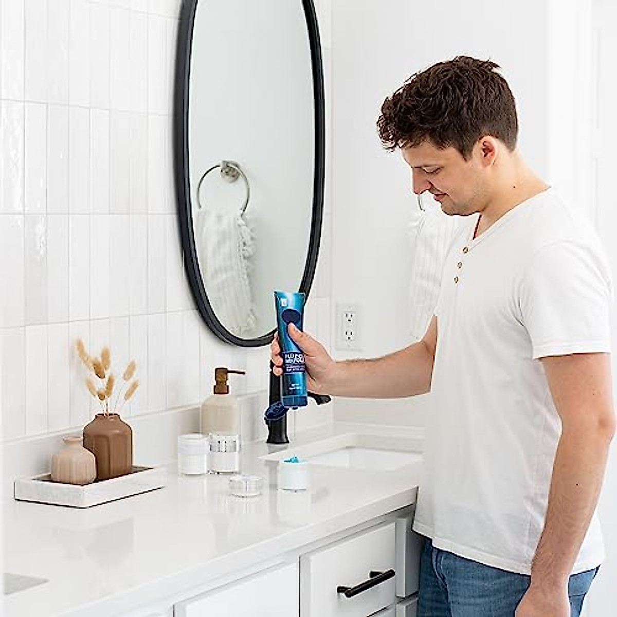 Airless Pump Jar – Air Pump Container for Cream, Lotion, and Gel - 1.7 Ounce Travel Ready Protective Refillable Cosmetic Empty Moisturizer Pump Dispenser Bottle – Silver