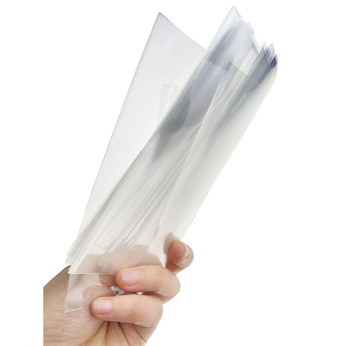 Erioctry 100 Pcs 8.7x12 inch Clear Flat Cello/Cellophane Treat Bag Digital Packaging Pouch Waterproof Gift Wrap Packing Party Favors Treat Bag For Bakery Cookies Candies