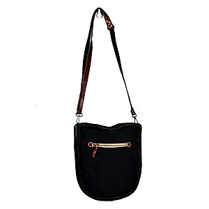 Bhrayna-Bags Hairon Strip On Rug Shoulder Bag Handbag