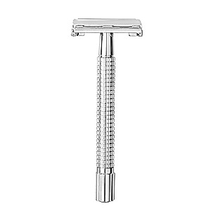 WEISHI Butterfly Open Double Edge Safety Razor Chrome Long Handle Reusable Razor