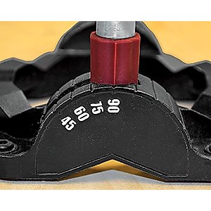 Milescraft 1318 DrillMate Portable Drill Guide - Drill Guide Attachment - Compatible with most 3/8 in. Drill Accessories - Self-Centering Base - Multi-Angle Readouts