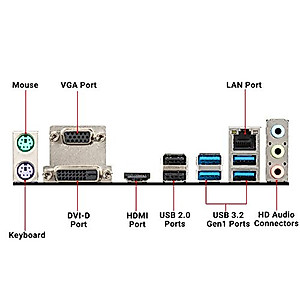 MSI ProSeries AMD Ryzen 1st and 2ND Gen AM4 M.2 USB 3 DDR4 D-Sub DVI HDMI micro-ATX Motherboard (B450M PRO-M2 Max) (B450MPM2MAX)