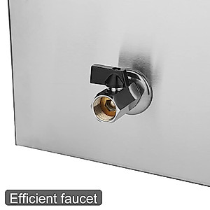 600W Commercial Food Warmer 5L x 4 Stainless Steel Plates Heating Food Warming Soup Pool 30-85°C/86-185°F