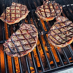 MixRBBQ 19.5 inch Grill Grate Replacement Parts for Weber Genesis 300 S310 S320 S330 E310 E320 E330 EP310 EP320 EP330 Gas Grills, Cast Iron Cooking Grates Replacement Parts for Weber 7524, 7528