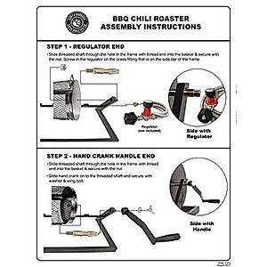 5 Burner Hatch Chile Roaster Propane Roaster Drum; Regulator CR-BARBACOA-1