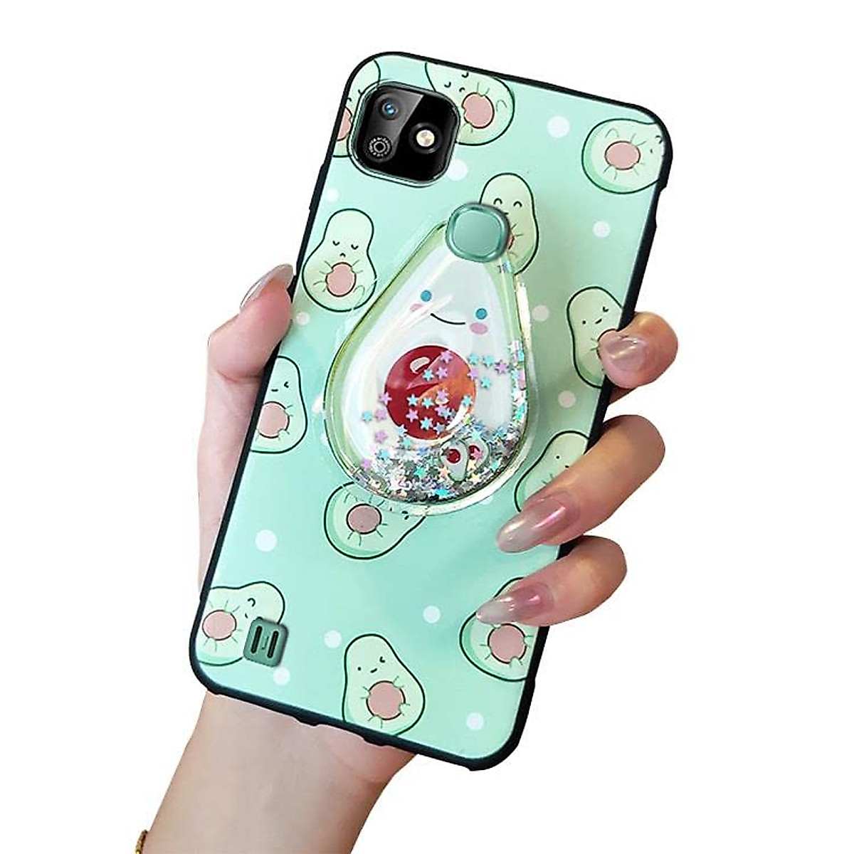 Waterproof Fashion Design Lulumi Phone Case for infinix X612/Smart HD 2021, TPU Anti-Knock Silicone Foothold Shockproof Anti-dust Drift Sand Armor case Back Cover Dirt-Resistant Cartoon, #5