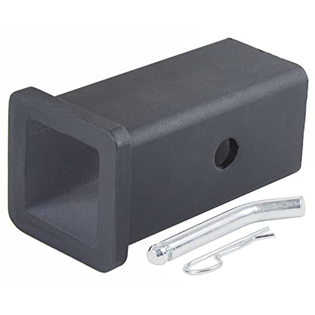 TOPTOW 64028HP Trailer Hitch Adapter 2-1/2" to 2" Hitch Reducer Sleeve Carbon Steel, 5/8 inch Pin & Clip Included