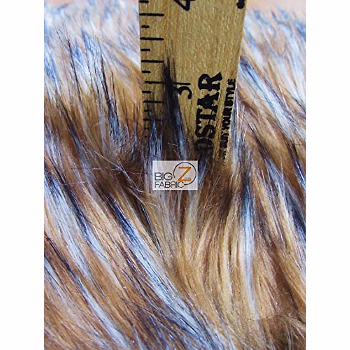 Ecoshag™ Faux Fake Fur Animal Short/Long Pile Coat Costume Fabric (Wolf Series 2) Sold by The Yard DIY Scarfs Rugs Accessories Fashion (Timber Wolf)