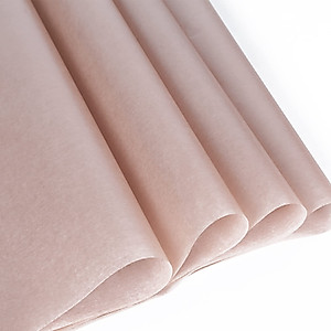 UNIQOOO 100 Sheets 20X14 Premium Metallic Rose Gold Champagne Gold Tissue Gift Wrap Paper Bulk Recyclable Gift Wrapping Accessory - Perfect for Small Gift Bags, Wedding, Party, DIY Craft