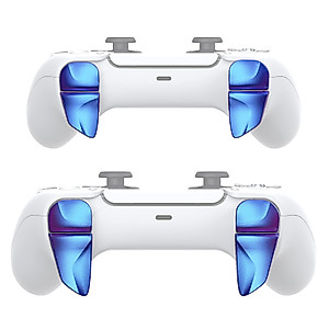 PlayVital Shoulder Buttons Extension Triggers for PS5 Controller, Bumper Extenders for PS5 Controller - Blue
