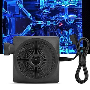 CPU, DC 12V 500L/h G1/4 Thread 25dB Ultra-Quiet CPU Pump PMW Adjustment with Back Adhesive, for Computer Water Cooling System