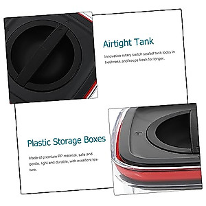 1pc Spiral Storage Tank Storage Container with Lid Containers with Lids Flour Container Plastic Clear Container Vacuum Container Cereal Container Milk Powder Can Cereals Seal Pp