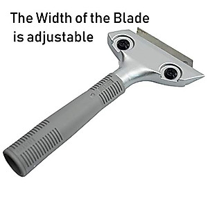 LDS Industry Glass Scraper, Stove Cleaner, Extendable Razor Blade Sticker/paint Scraper Remover for Window Tile Glass Windshield Tile Granite Wall Cleaning Hand Tool, Gum Cleaning, SCRP-U