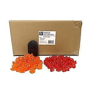 Touchstone Electric Fireplace Accessory Bundle - Includes Fire Crackle Speaker and Electric Fireplace Crystals - for Small Electric Fireplaces (60 Inches and Smaller)