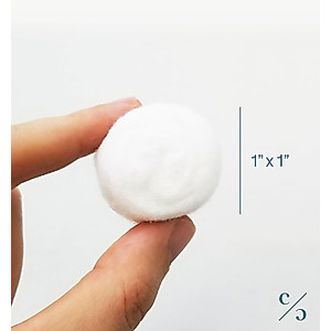 Cliganic Super Jumbo Cotton Balls (200 Count) - Hypoallergenic, Absorbent, Large Size, 100% Pure (Packaging May Vary)