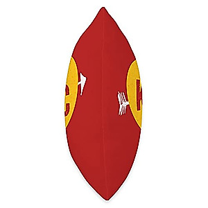 Kansas City Fanatics Red & Yellow Heart & Arrow Kansas City 2 Letter KC Red Throw Pillow, 16x16, Multicolor