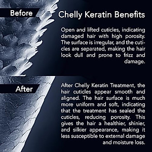 Chelly EXTRA SUPERIOR Brazilian Keratin Infused with ACAI BERRIES COCOA WHEAT& Clarifying Shampoo COMBO