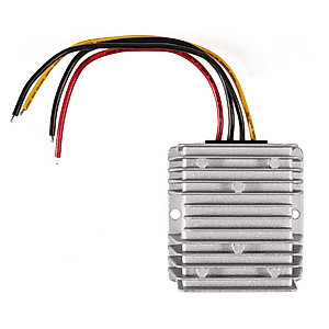 DC Voltage Reducer Converter, MELIFE Waterproof Automatic Buck Boost Converter DC-DC 8V-40V to 12V 6A 72W Step Down Up Power Supply Regulator Module Transformer